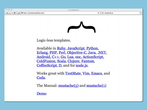 3つの簡単便利Javascriptテンプレートエンジン。Mustache.js, Handlebars.js, Microtemplating ...